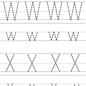 Distance Learning, Alphabet Writing Practice Worksheet Set, Digital ...