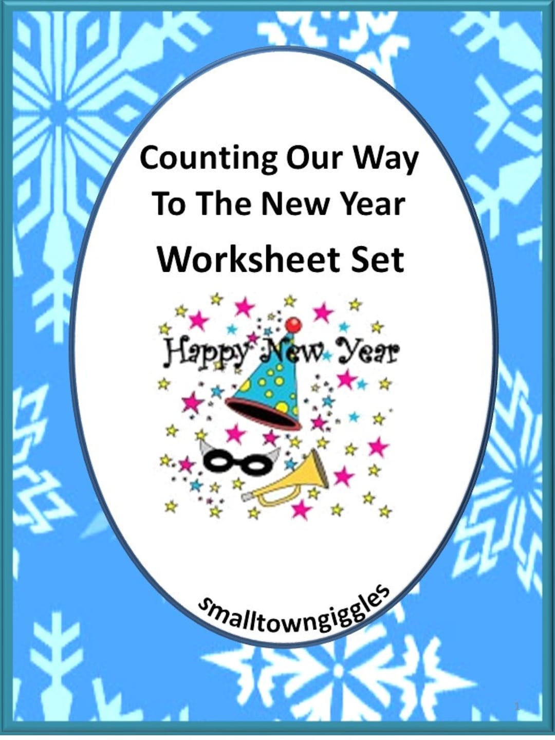 New Year's Counting Worksheets, Celebrating the New Year Math Cut and ...