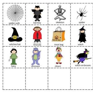 Halloween Bingo, 25 Different Game Cards. Digital Download, Printable ...