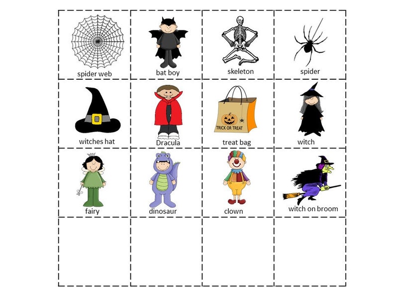 Halloween Bingo, 25 Different Game Cards. Digital Download, Printable ...