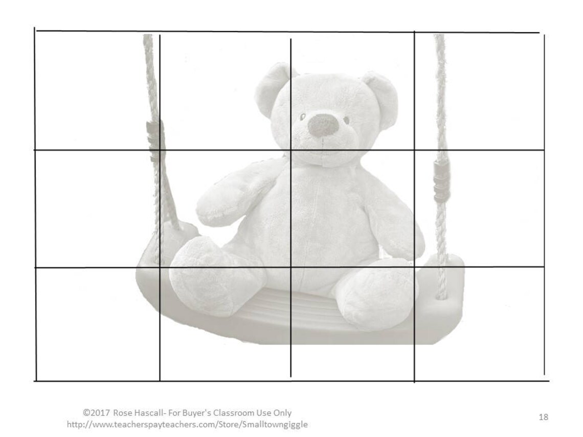 Teddy Bear Cut and Paste Puzzles, Fine Motor Skills, Printable Digital ...
