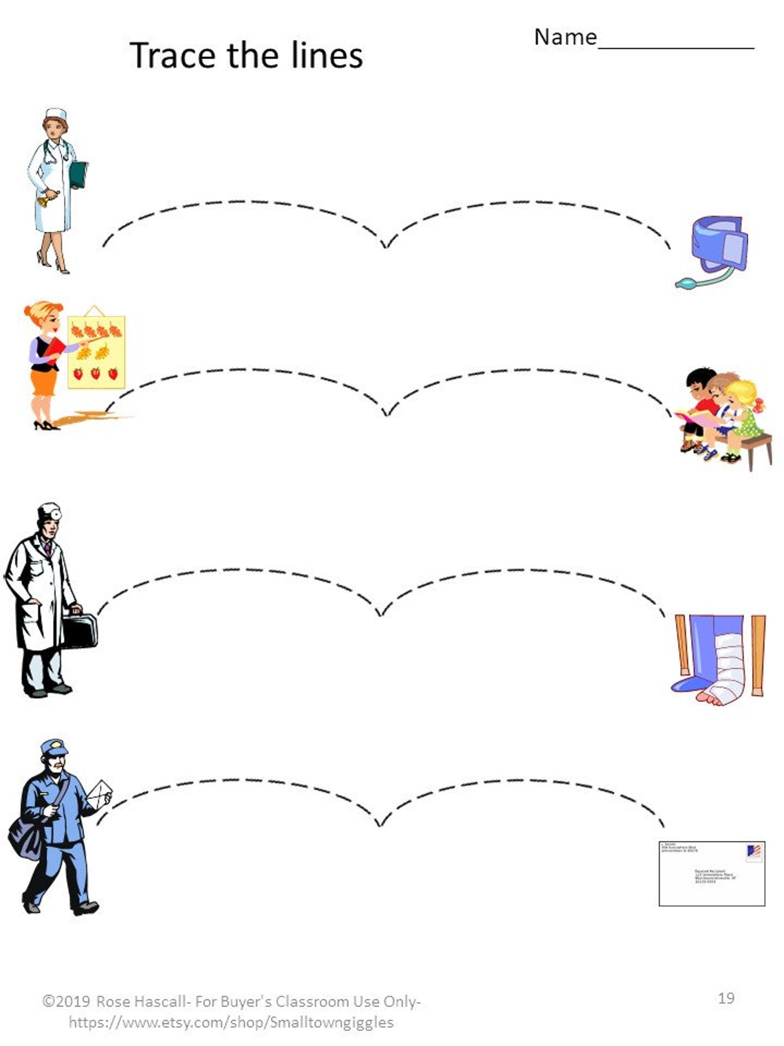 Life Skills, Fine Motor Tracing Activities Special Education, Tracing ...