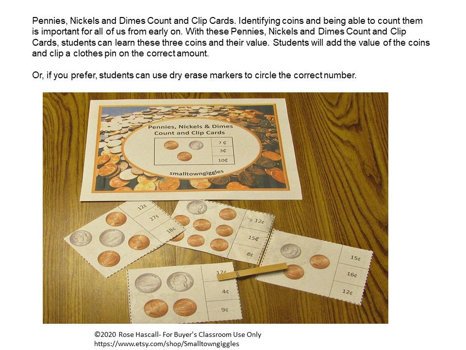Coins Money Activities Counting Coins Identifying Coins Special ...