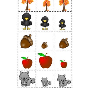 Fall Activities Sorting Printable Special Education Math Fine Motor ...
