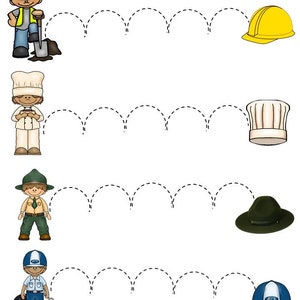 Community Helpers Activities,tracing Worksheets,fine Motor Skills ...