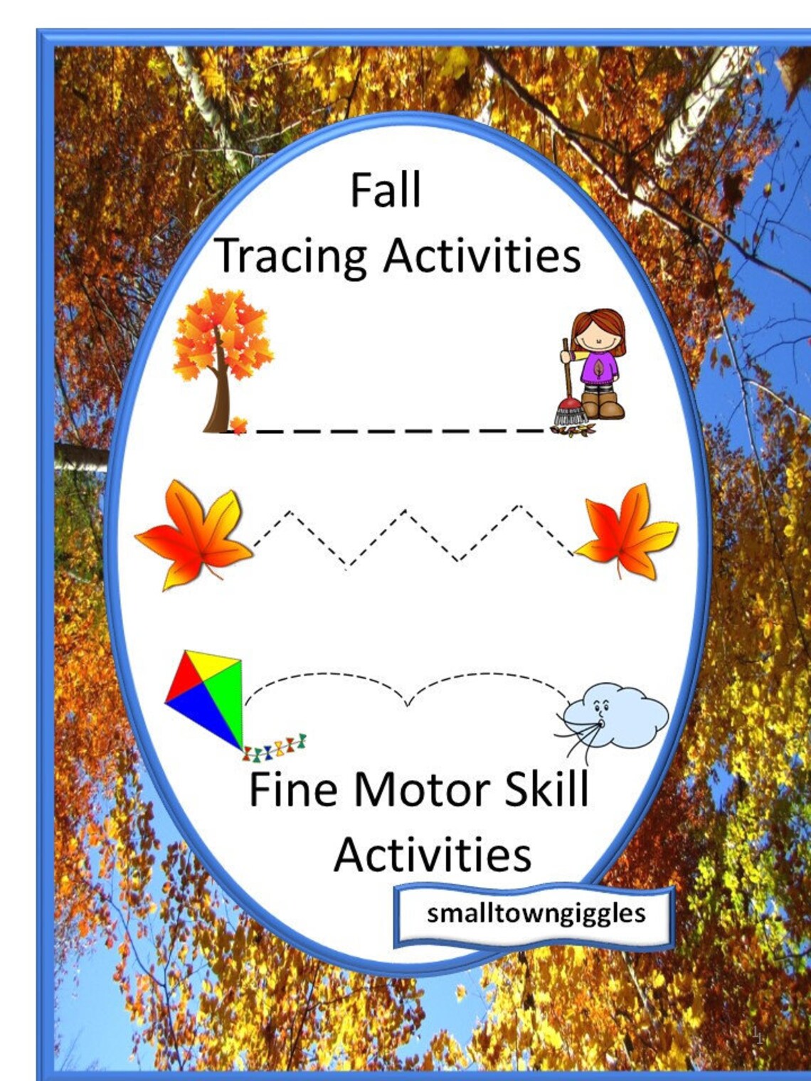 Fall Fine Motor Skill Activities, Tracing Worksheets, Special Education ...