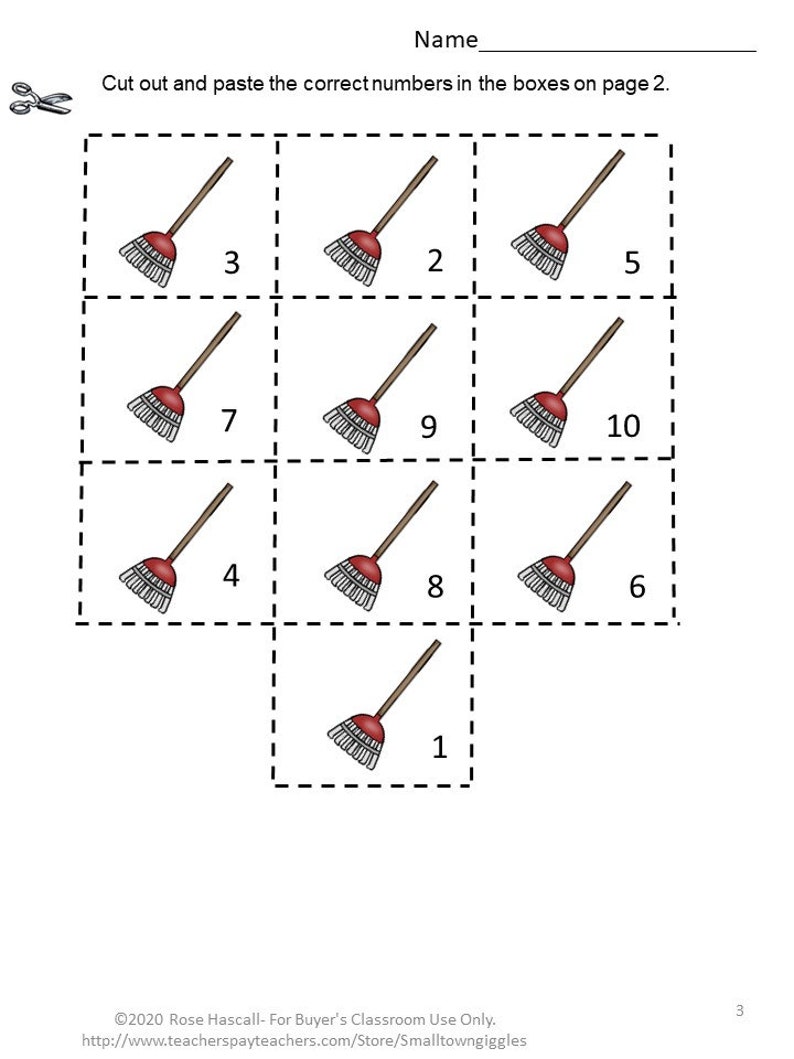 Fall Math Worksheets Digital Download and Print Distance Learning P-K ...