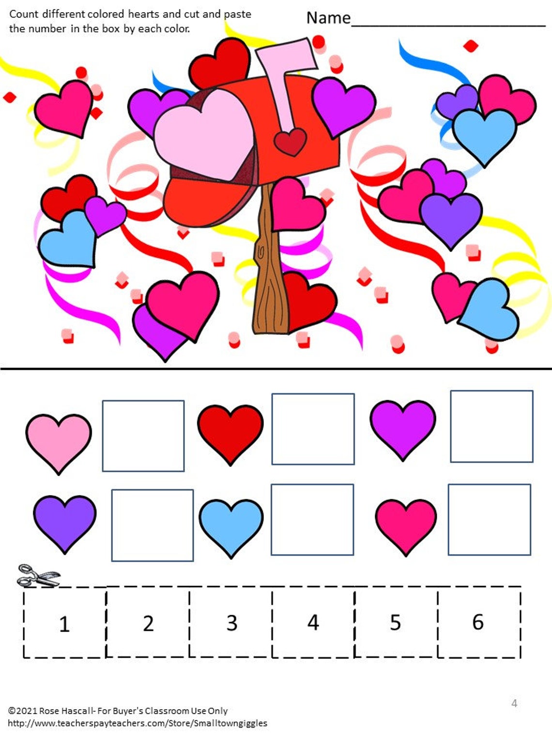 Collection of Fun Counting Worksheets. - Etsy