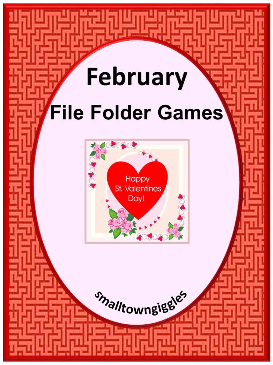 Preschool File Folder, Valentine Activities,special Education ...