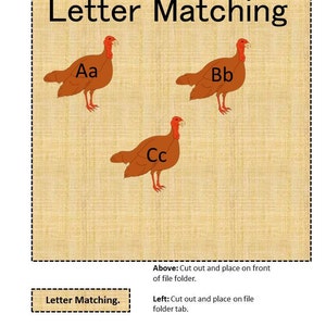 Autumn -thanksgiving Time File Folder Games PK, K, Special Education ...