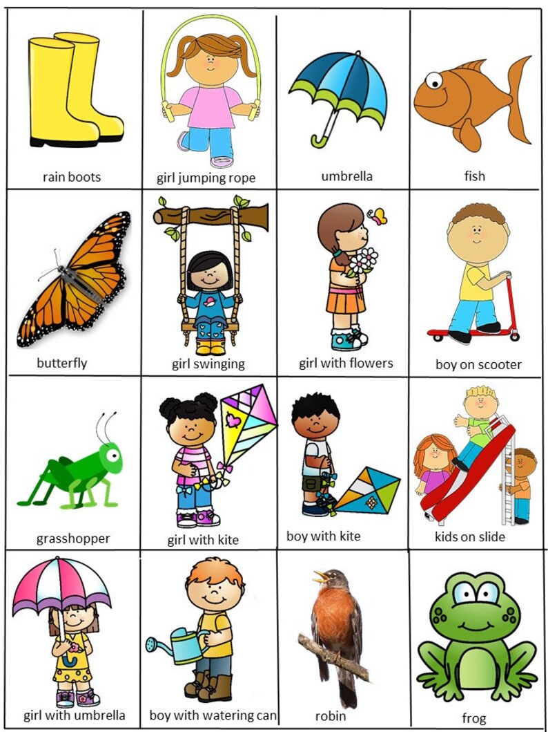 SPRING BINGO Early Childhood Kindergarten Special Education Autism ...