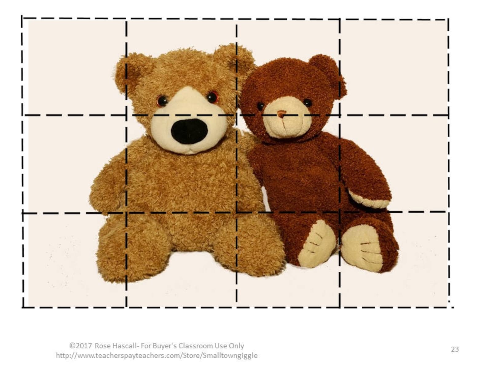 Teddy Bear Cut and Paste Puzzles, Fine Motor Skills, Printable Digital ...