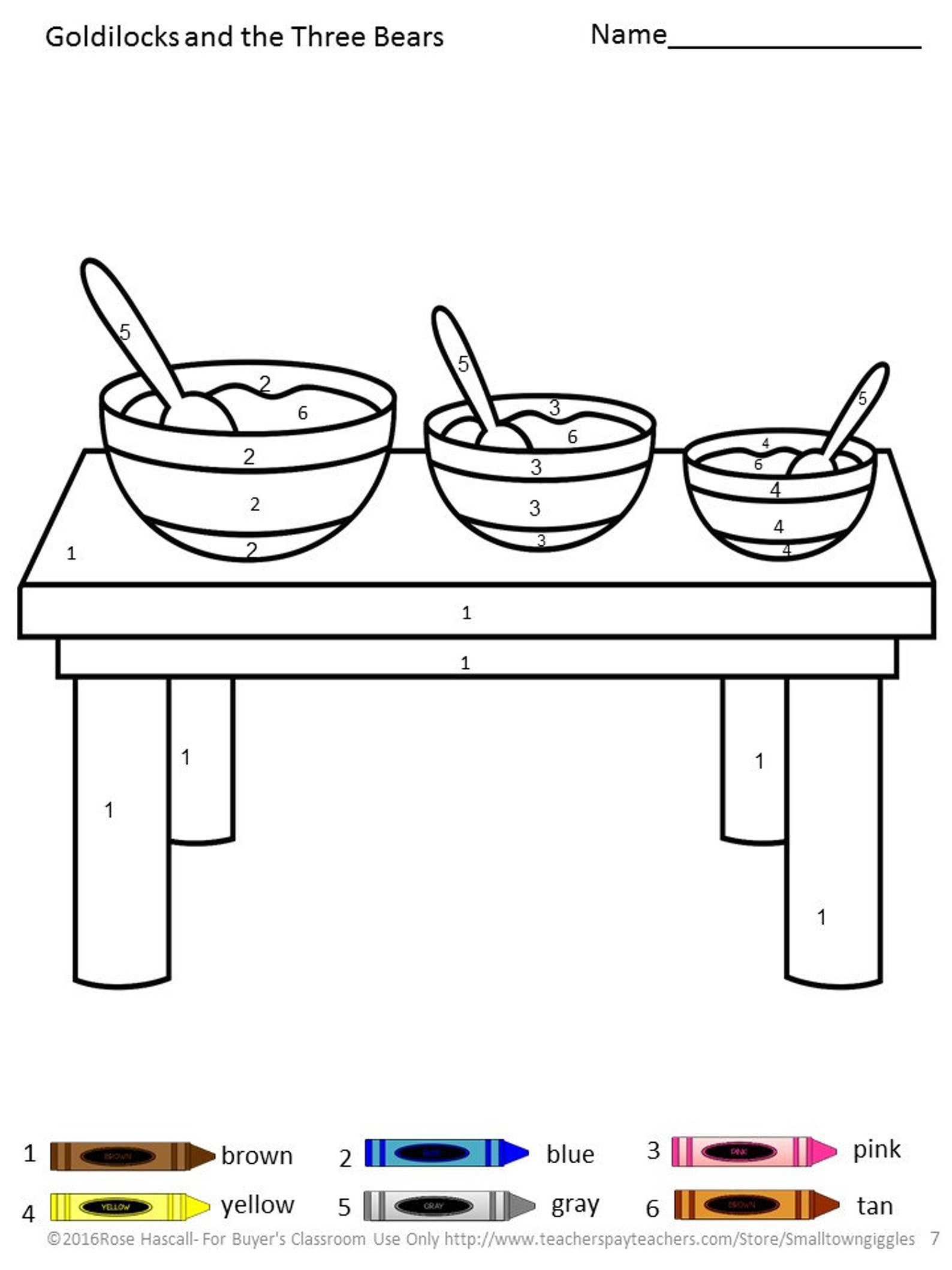 Fairy Tales Coloring Pages, Color by Number, Digital Download ...