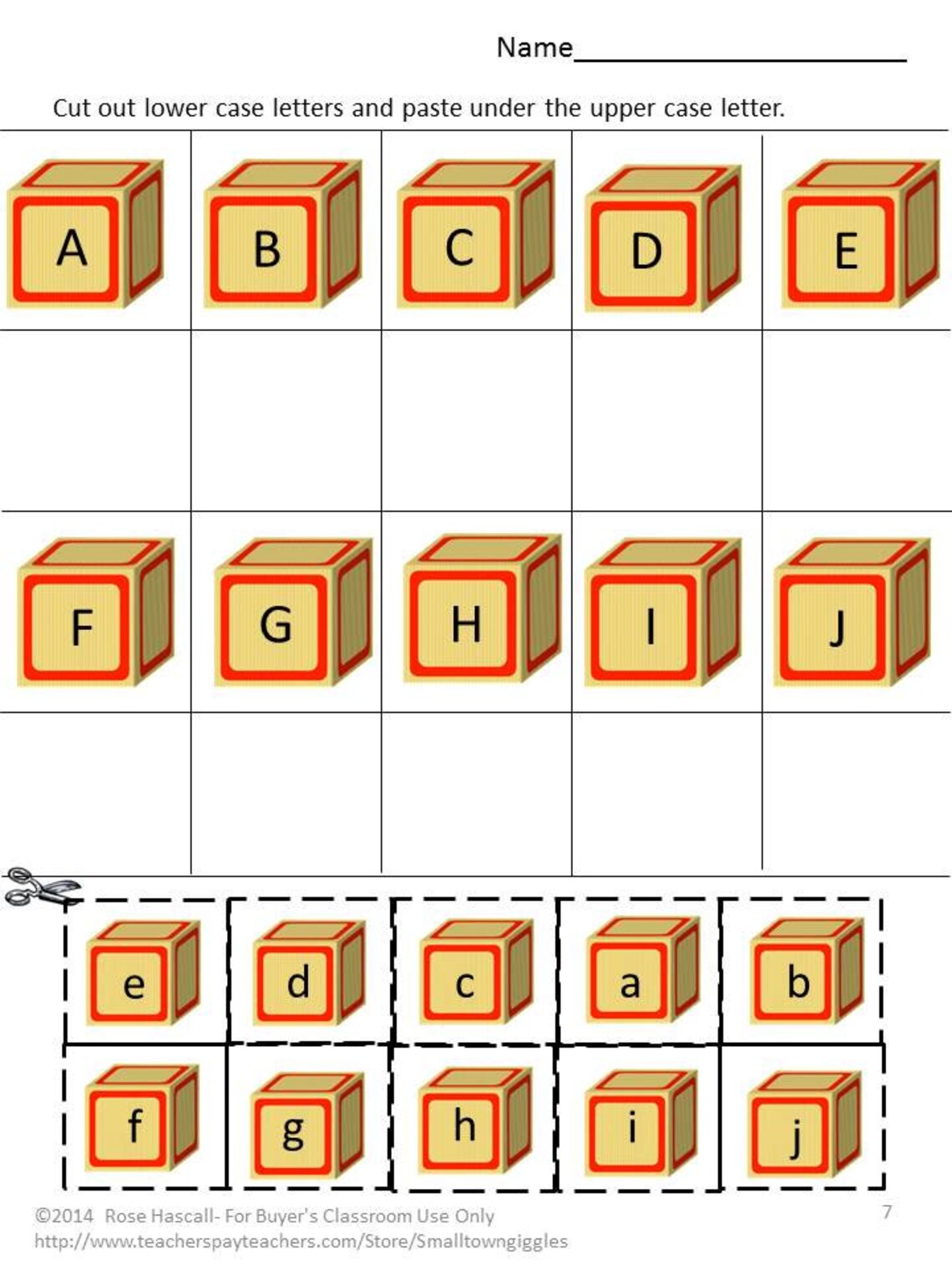 Back to School Alphabet Cut and Paste Special Education Fine - Etsy