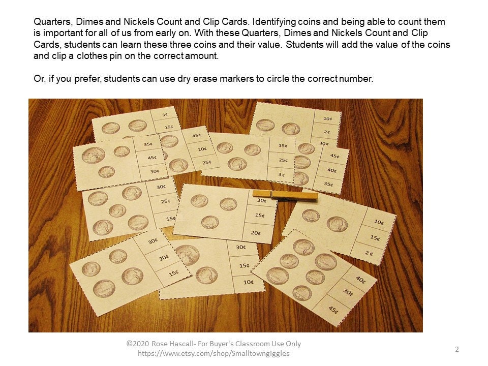 Coins Money Activities Counting Coins Identifying Coins Special ...