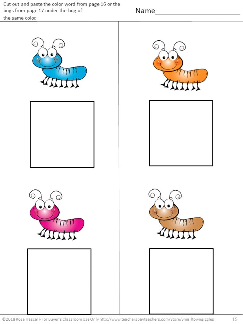 Hank’s Big Day Story of a Bug Book Study Digital Download Pre-k K First ...