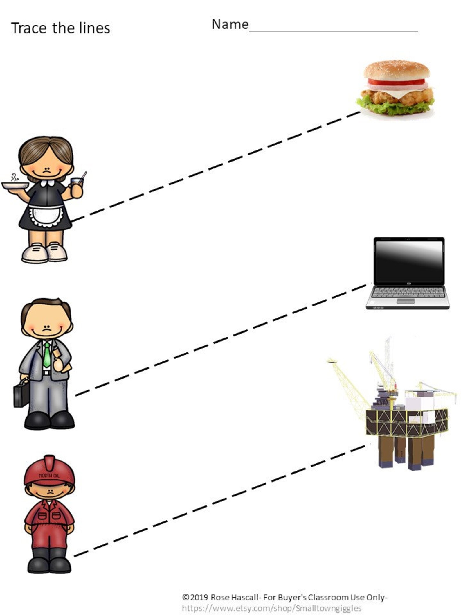 Community Helpers Activities,tracing Worksheets,fine Motor Skills ...