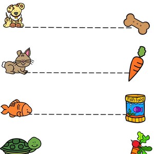 Pets Cut and Paste Digital Download Pre-k, K, Special Education, Autism ...