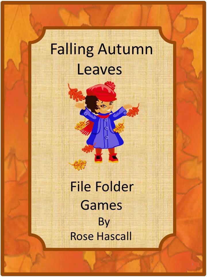File Folder Games, Autumn Leaves, Fall Leaves, Fine Motor Skills ...