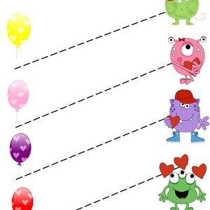 Valentine's Day Tracing Activities, Digital Download, Printable, Fine ...