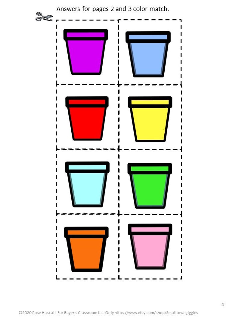 Cut and Paste Activities, Kindergarten Special Education Math and ...
