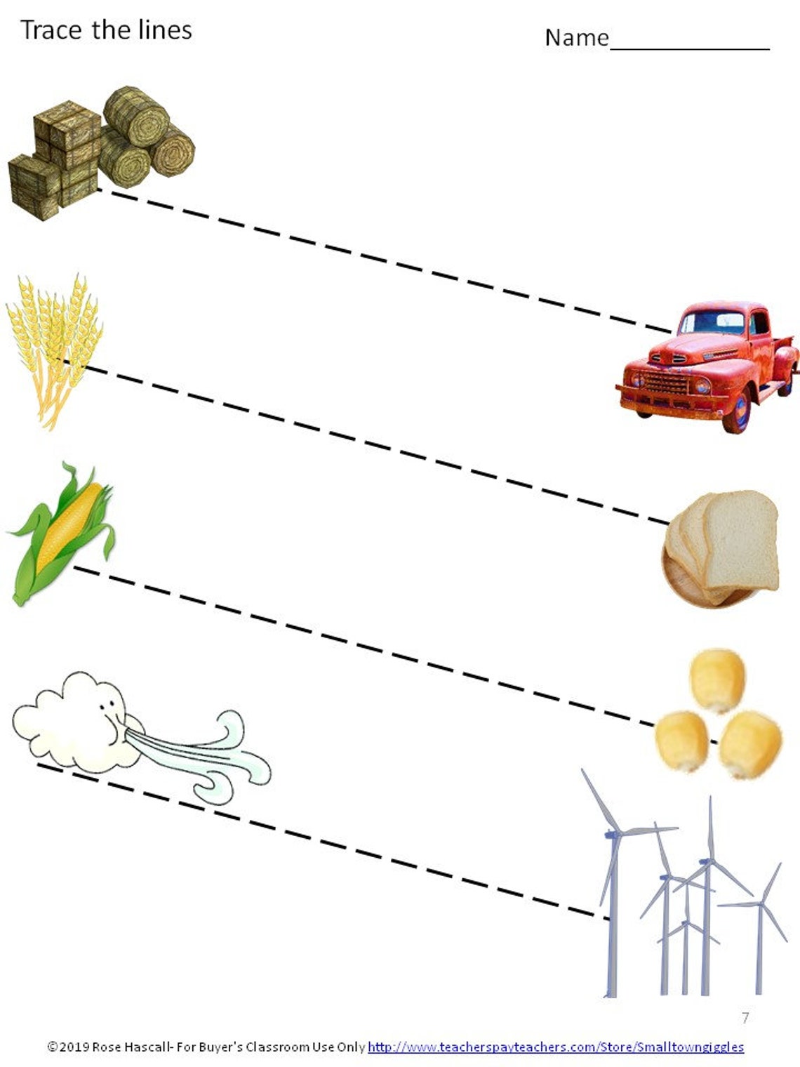 Farm Math and Literacy Tracing Activities, Fine Motor Skills, Math ...
