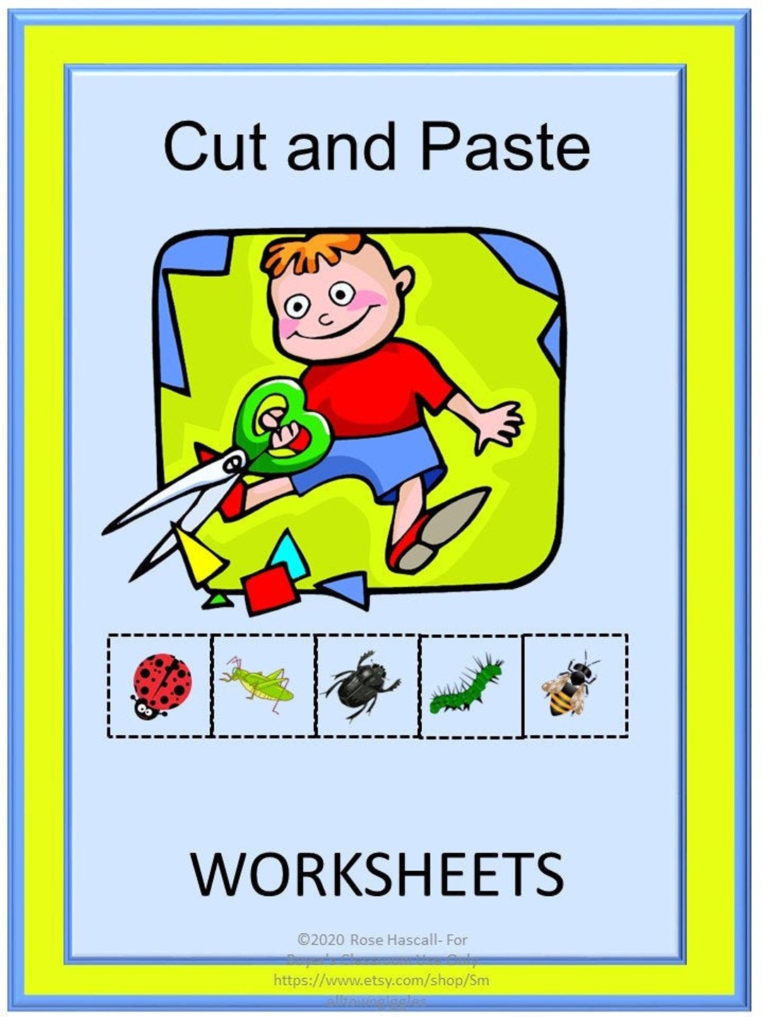 Cut and Paste Activities, Kindergarten Special Education Math and ...