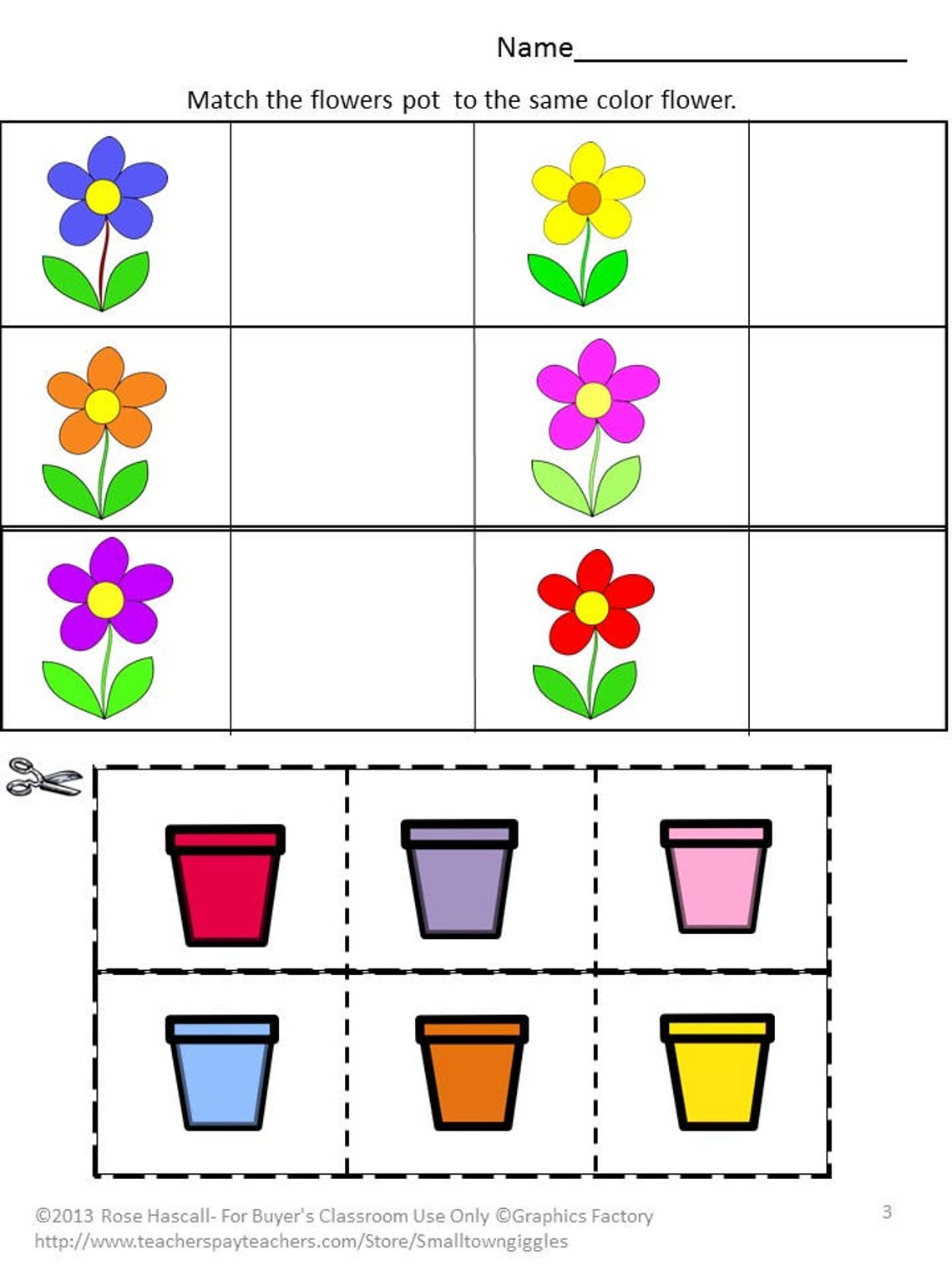 Spring Planting Flower Garden Math Literacy Fine Motor Skills Digital ...