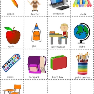 Back to School Bingo, Digital Download Printable Early Childhood ...