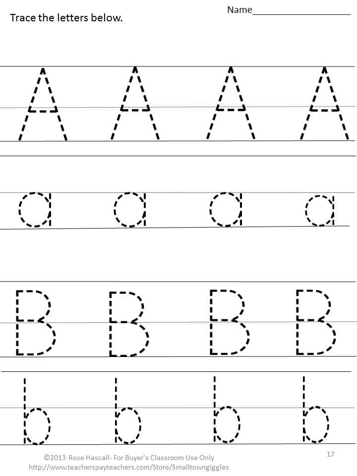 Distance Learning, Alphabet Writing Practice Worksheet Set, Digital ...