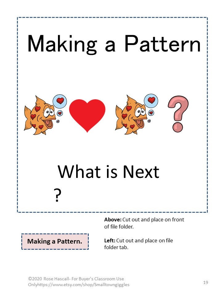 Preschool File Folder, Valentine Activities,special Education ...