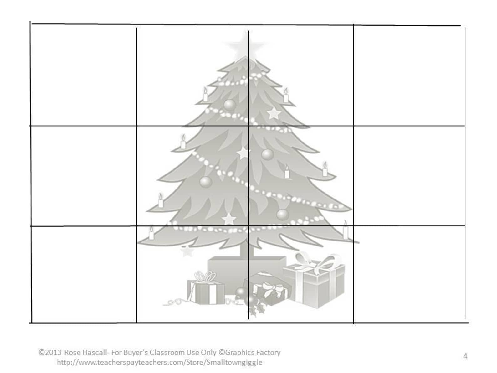 Christmas Cut and Paste Puzzles Fine Motor Skills Preschool ...