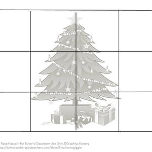 Christmas Cut and Paste Puzzles Fine Motor Skills Preschool ...