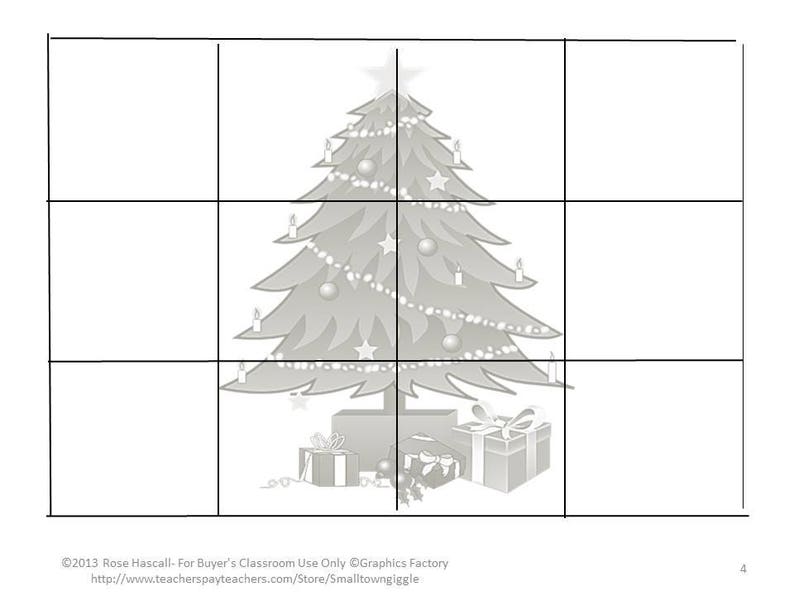 Christmas Cut and Paste Puzzles Fine Motor Skills Preschool ...