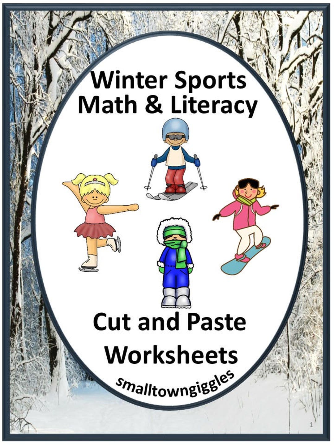 Winter Sports Math Literacy Worksheets Olympics Worksheets Digital ...