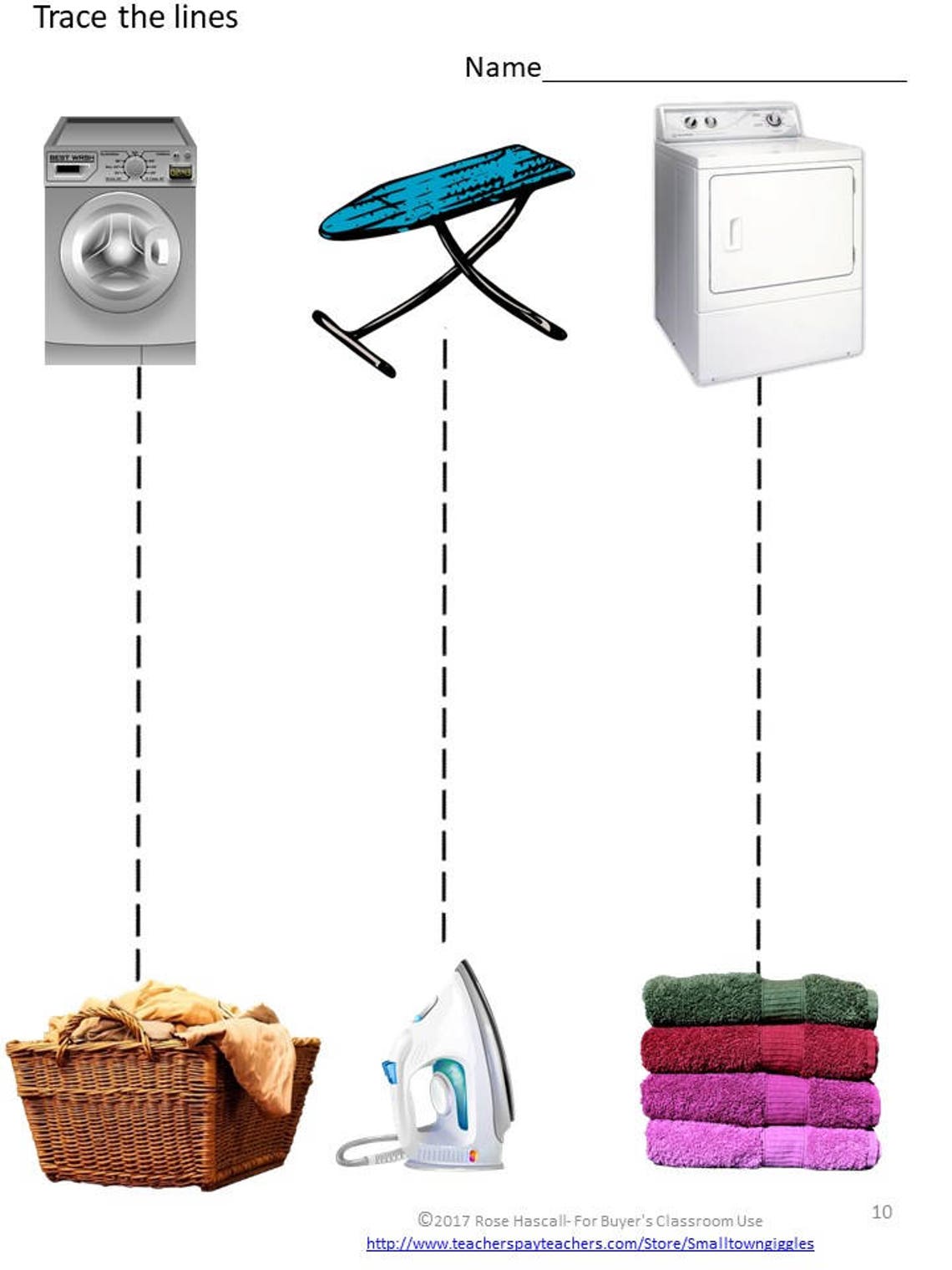 Tracing Everyday Objects Life Skills Fine Motor Activities Preschool ...