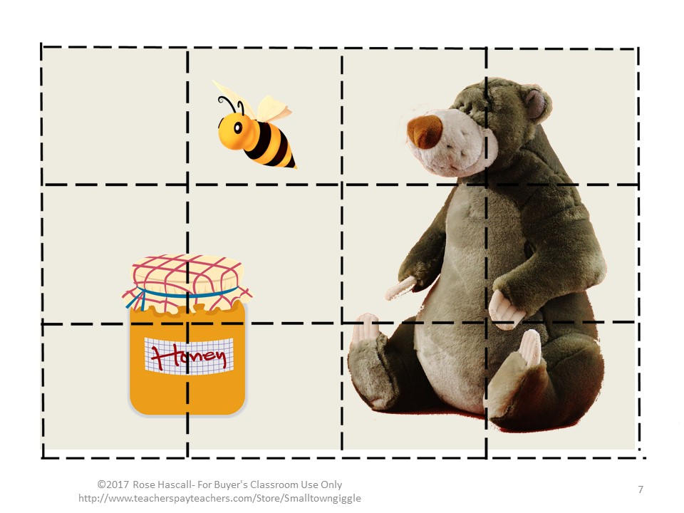 Teddy Bear Cut and Paste Puzzles, Fine Motor Skills, Printable Digital ...