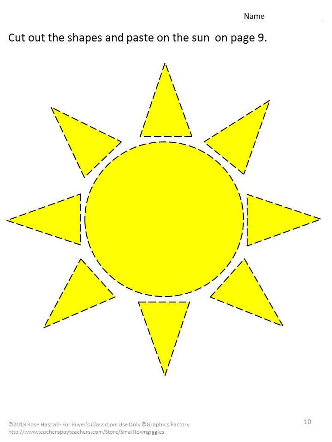 Shapes Geometry Cut and Paste Fine Motor Activities Special Education ...