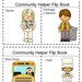 Community Helpers Interactive Cut and Paste Flip Book Special Education ...