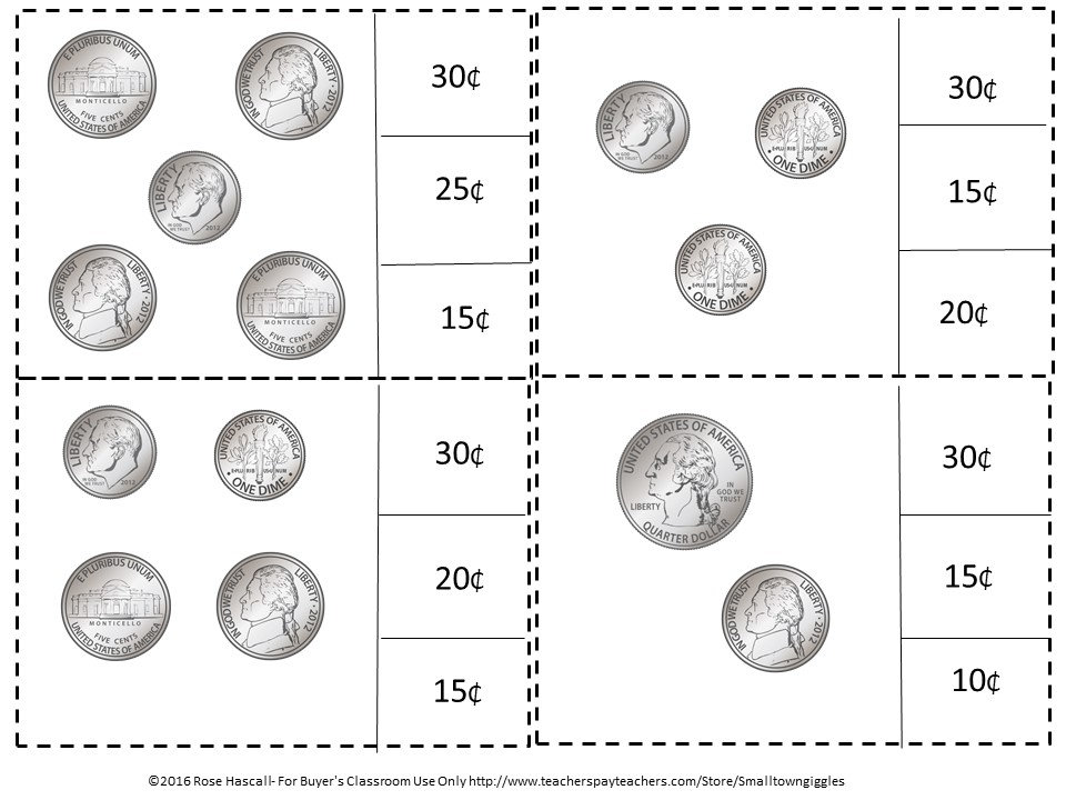 Coins Money Activities Counting Coins Identifying Coins Special ...