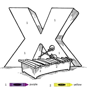 Alphabet Color by Number Printable Digital Download Special Education ...