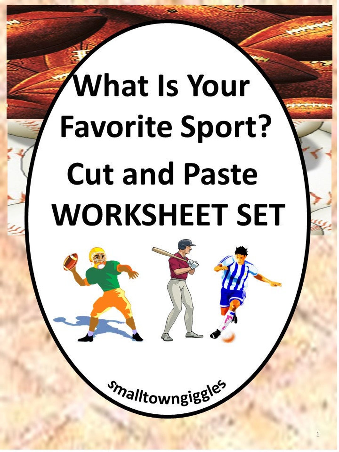 What is Your Favorite Sport Math Literacy Cut Paste Distance Learning ...