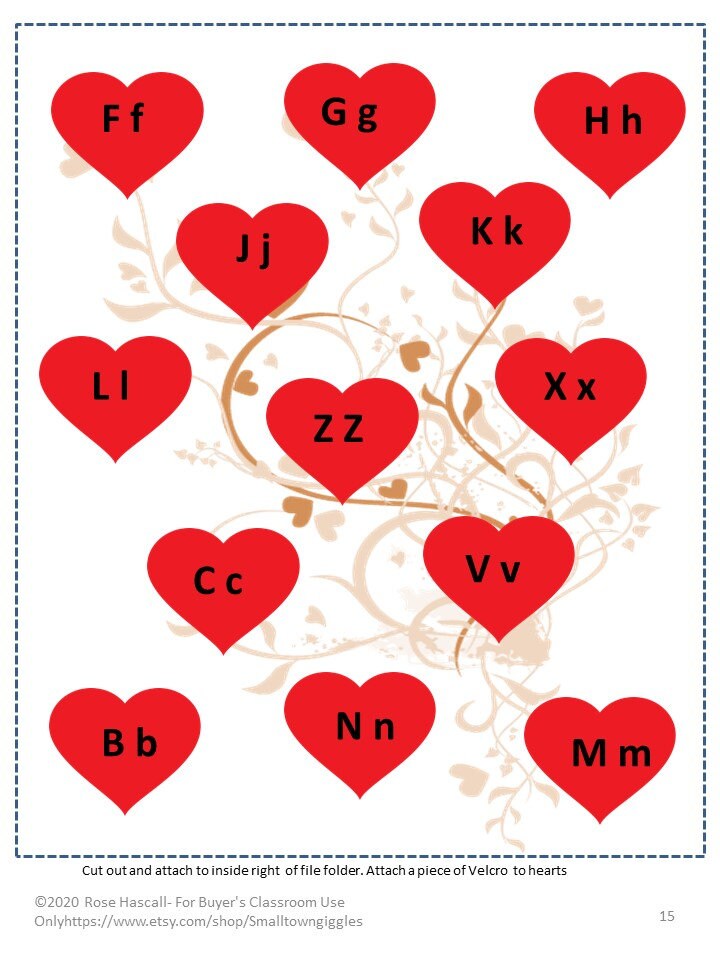 Preschool File Folder, Valentine Activities,special Education ...