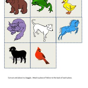 Brown Bear Brown Bear File Folder Games Math and Literacy Preschool ...