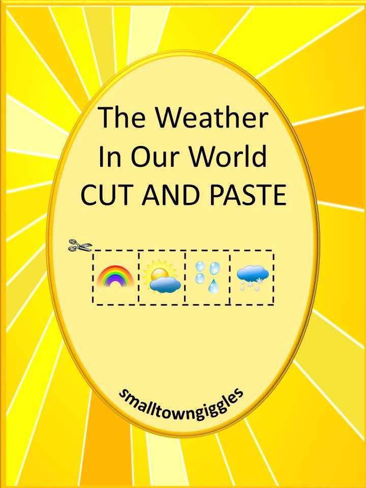 Weather Math Literacy Centers Cut Paste Special Education Math ...
