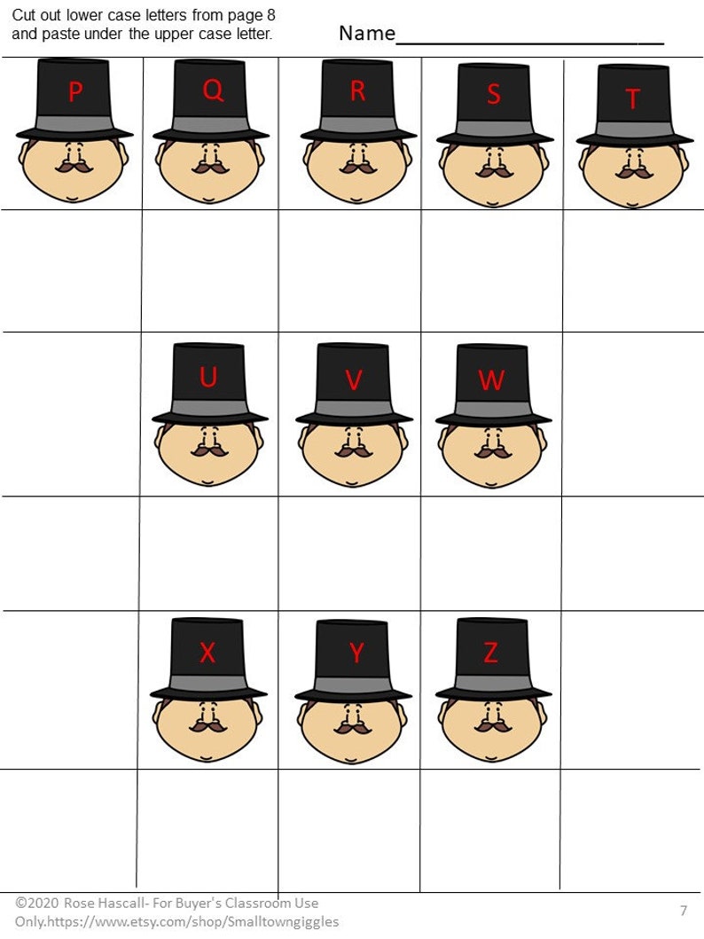 Circus Math Literacy Cut and Paste Activities Fine Motor Digital ...