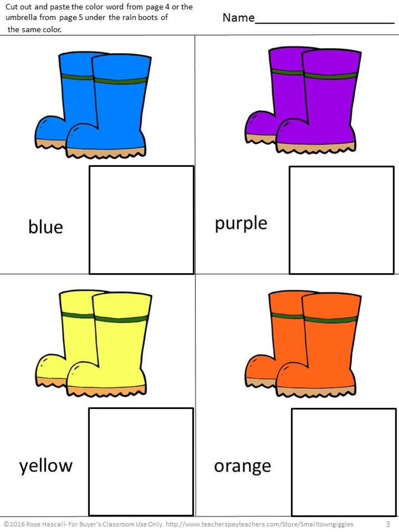 March Unit Math and Literacy Activities Cut and Paste Preschool ...