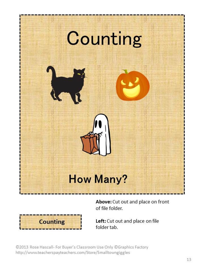 Halloween Fun File Folder Games-pk, K, Special Education, Autism - Etsy