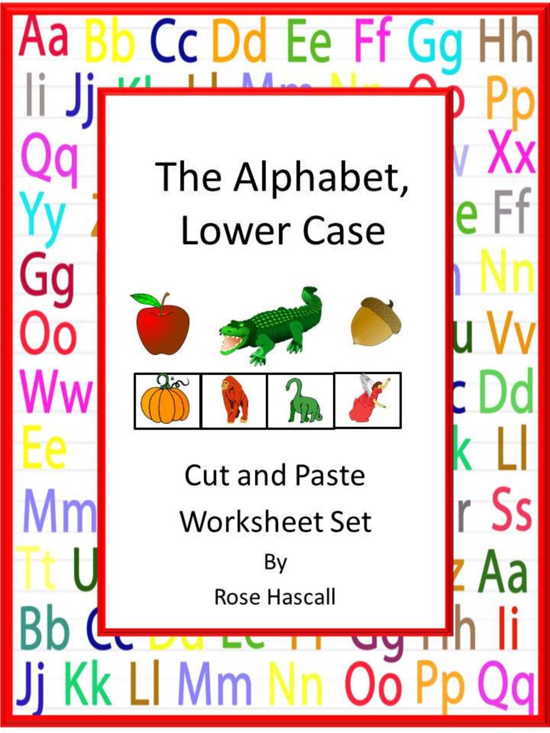 Distance Learning Alphabet Cut Paste,lower Case Letter Matching, Prek ...