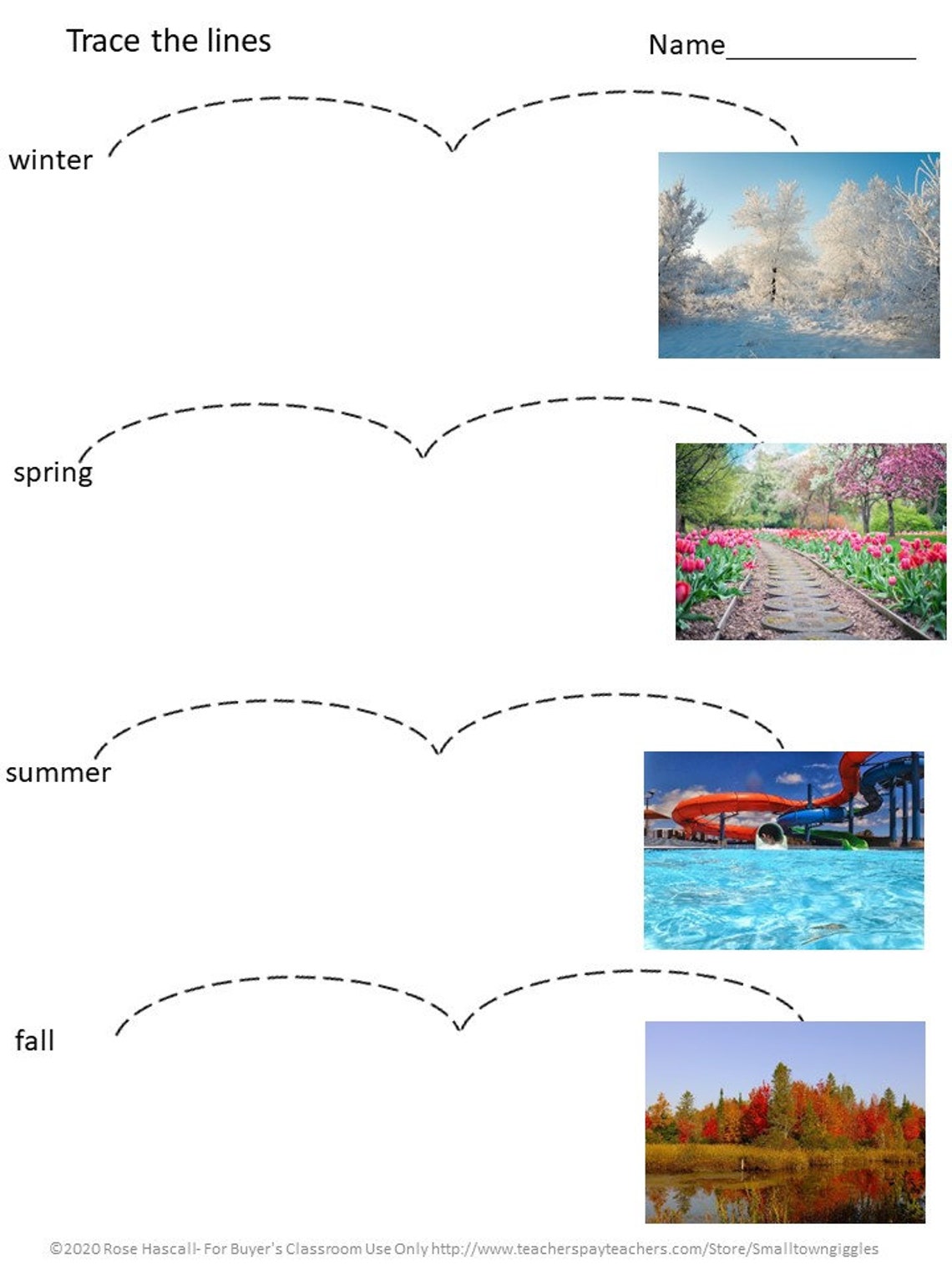 Weather Tracing Activities Long Distance Learning Fine Motor Skills PK ...